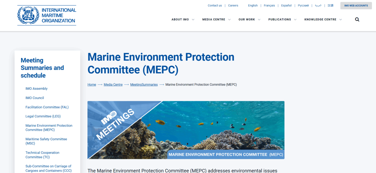 The IMO Marine Environment Protection Committee (MEPC) – 84th session ...